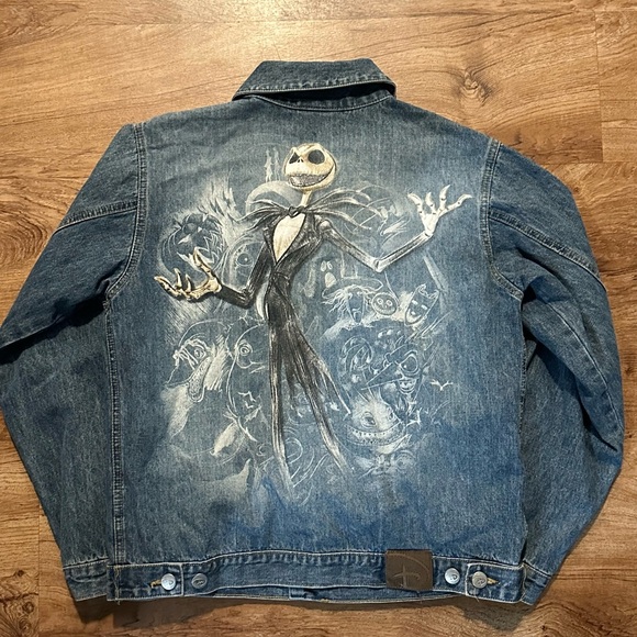 Disney | Jackets & Coats | Vintage Disney Jack Skellington Jean Jacket ...